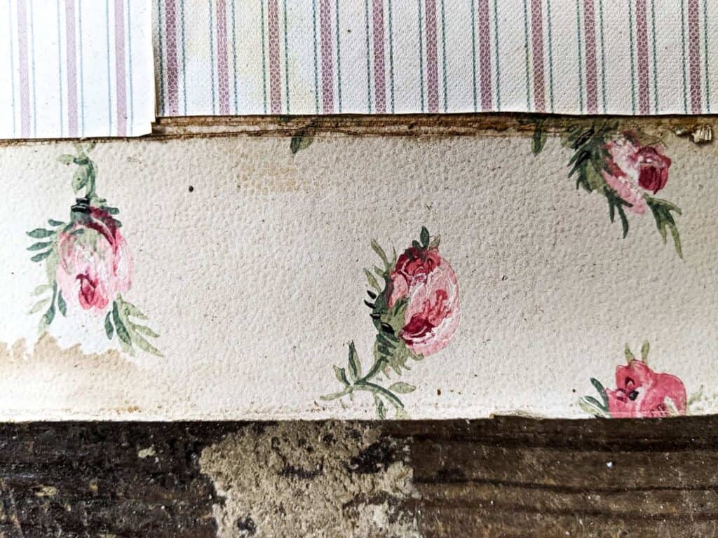 Antique Farmhouse Wallpaper Found During Renovation - Our Vintage Bungalow