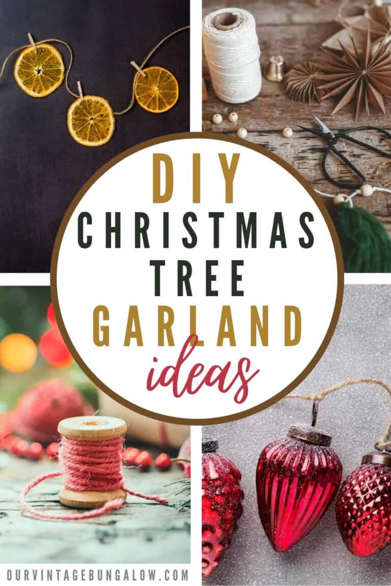 40 DIY Old Fashioned Christmas Tree Garland Ideas - Our Vintage Bungalow