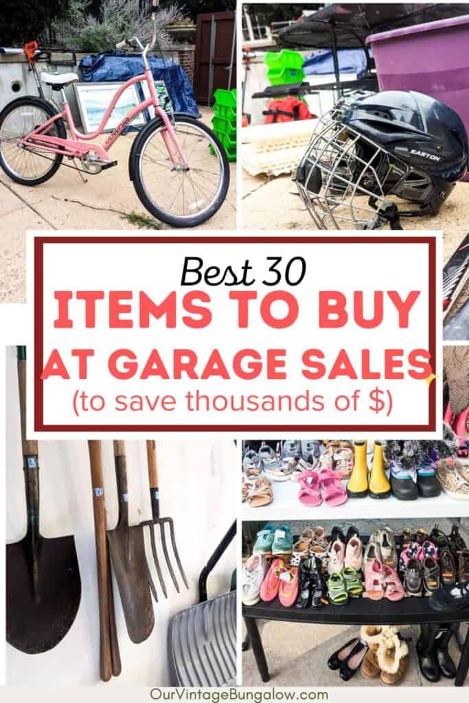 30 Everyday Items I Buy at Garage Sales and the Actual Savings - Our ...
