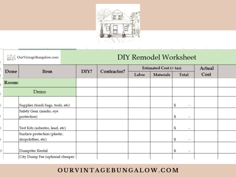 Part 1 Tips For a DIY Old Farmhouse Renovation on a Budget · Our ...